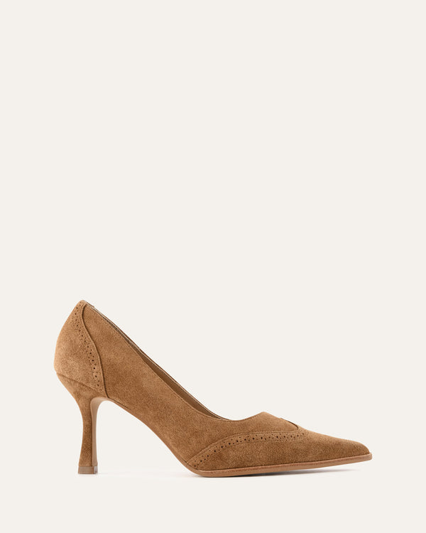 ALICE HIGH HEELS BISCUIT SUEDE - Jo Mercer