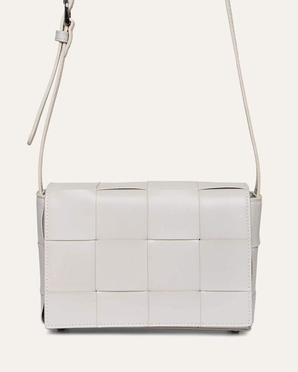 HONEY CROSS BODY BAG BONE LEATHER - Jo Mercer