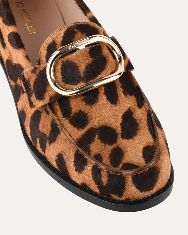 TAMARA LOAFERS OCELOT LEATHER - Jo Mercer