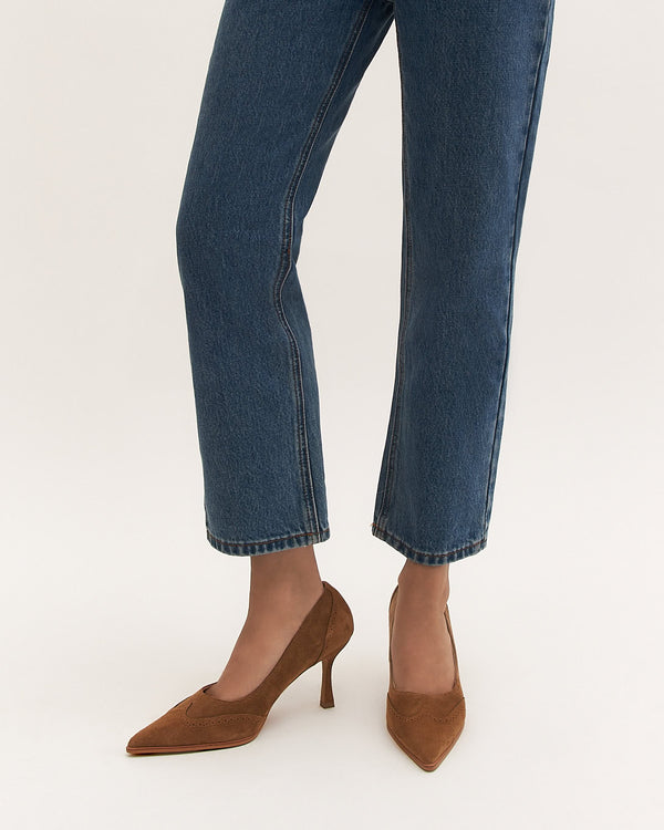 ALICE HIGH HEELS BISCUIT SUEDE - Jo Mercer
